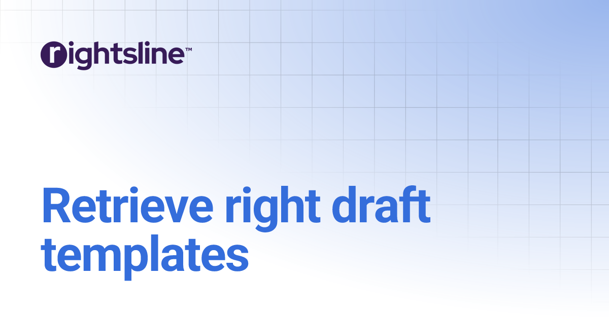 Retrieve right draft templates | API Documentation