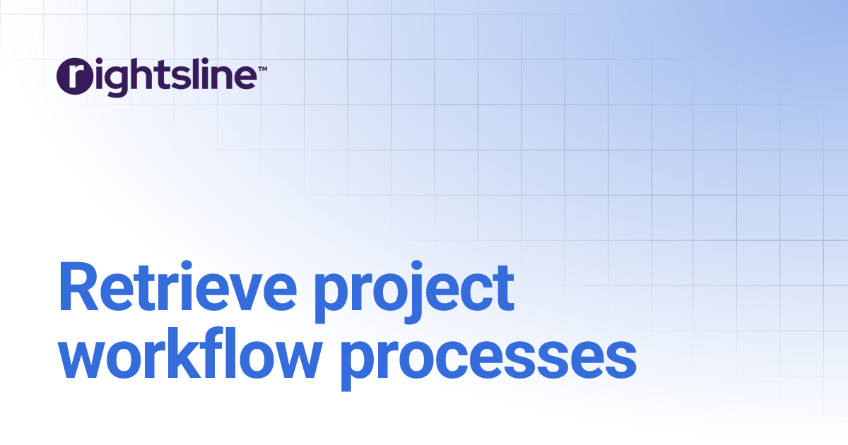 Retrieve project workflow processes | API Documentation