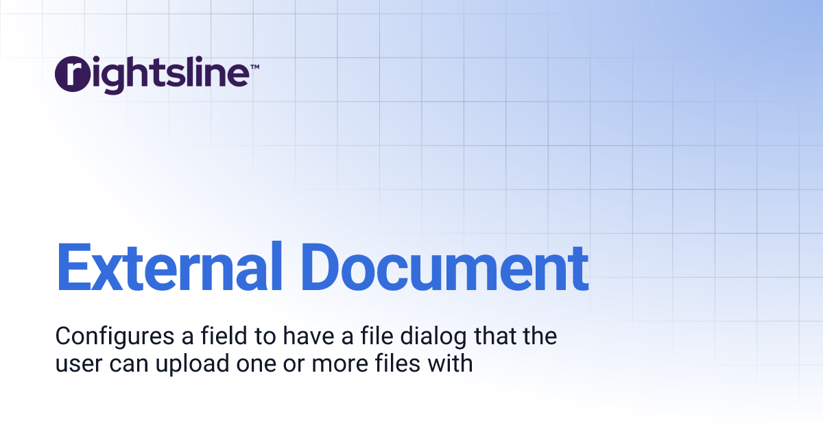 External Document | API Documentation